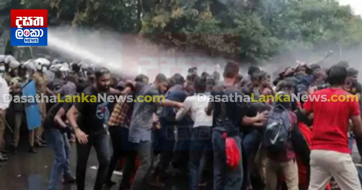 අන්තරේට අදත් ජල ප්‍රහාරයක් | Dasatha Lanka News