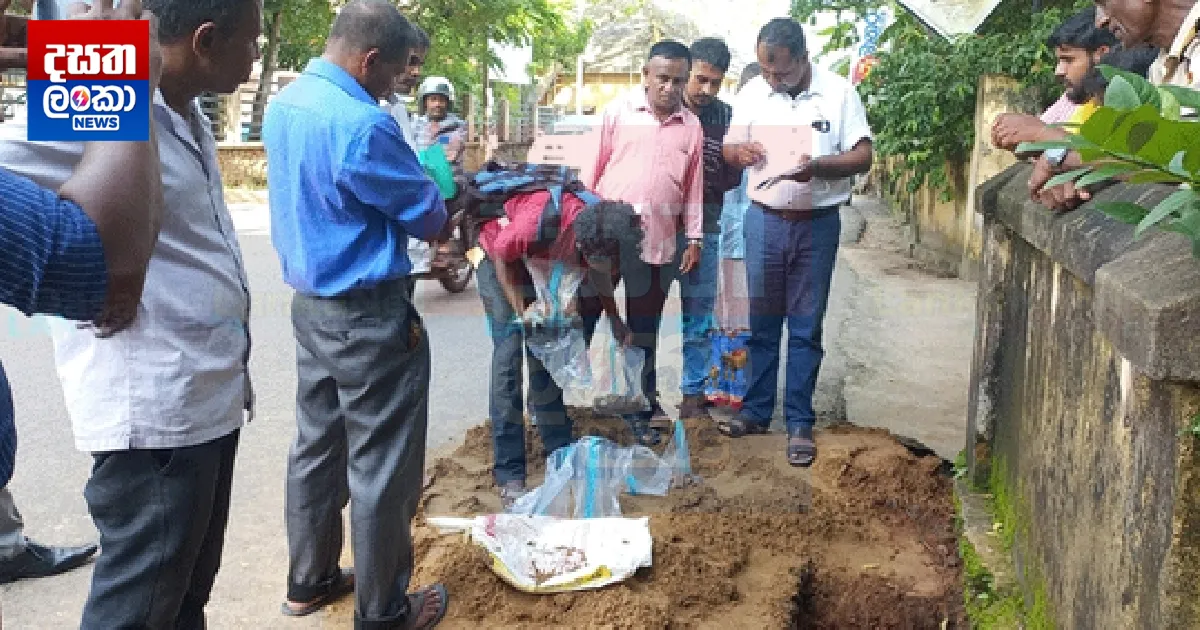 වළක් හාරද්දී අස්ථි කොටස් මතුවේ | Dasatha Lanka News