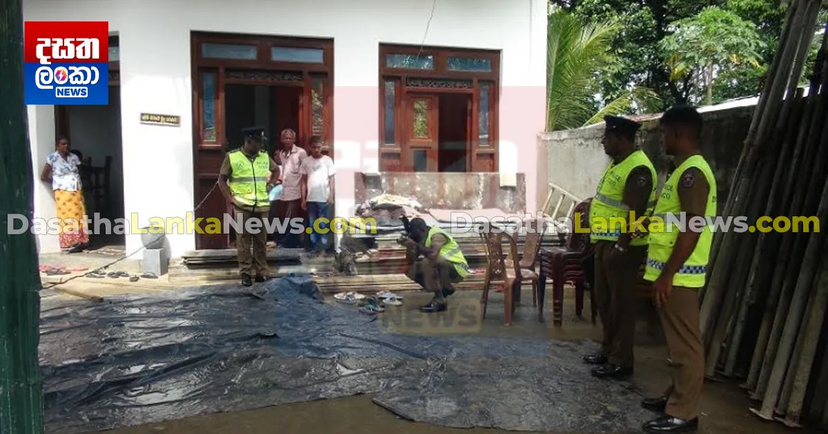 නිවසක ඉහළ මහලෙන් වැටී 35 හැවිරිදි දෙදරු මව ජීවිතක්ෂයට (ඡායාරූප ...