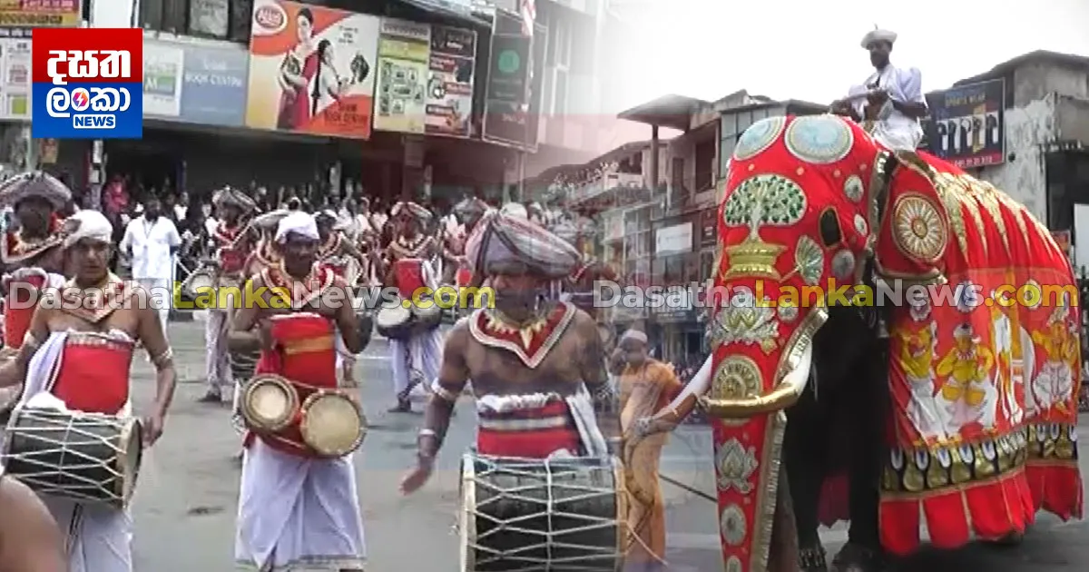 සධාතුක පෙරහැර කරඬුව වීදි සංචාරය කෙරේ | Dasatha Lanka News