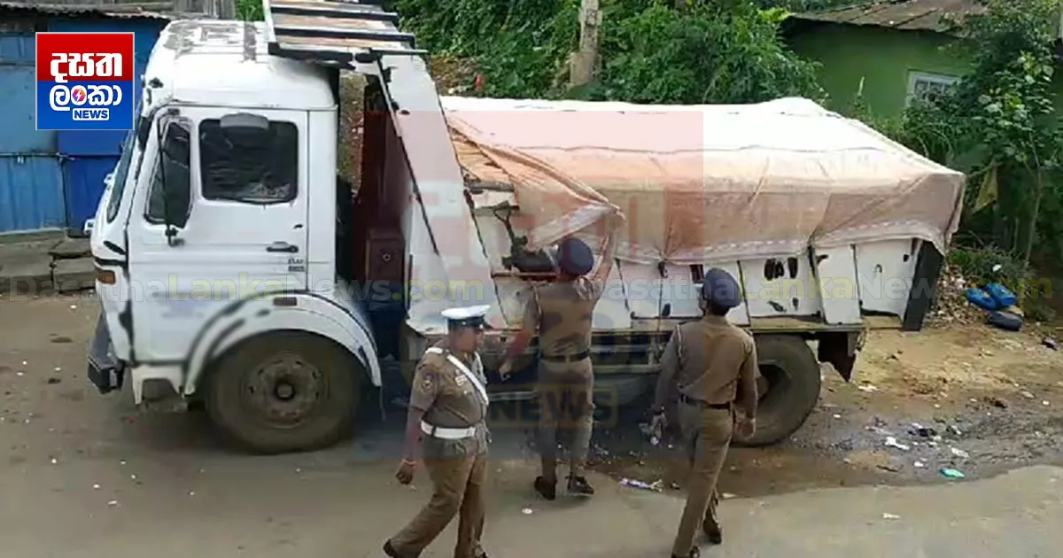 පර්මිට් නැතිව ආ වැලි පැටවූ ටිපර් රථය අත්අඩංගුවට | Dasatha Lanka News